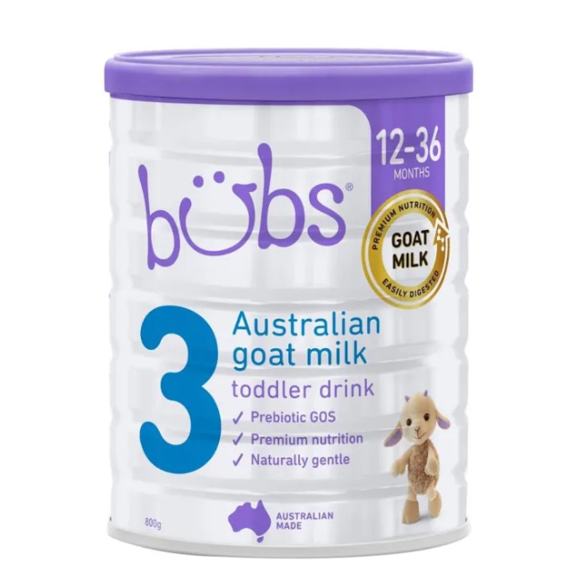 Jual Bubs Organic Australian Goat Milk Toddler Drink Stage 3 800G ...