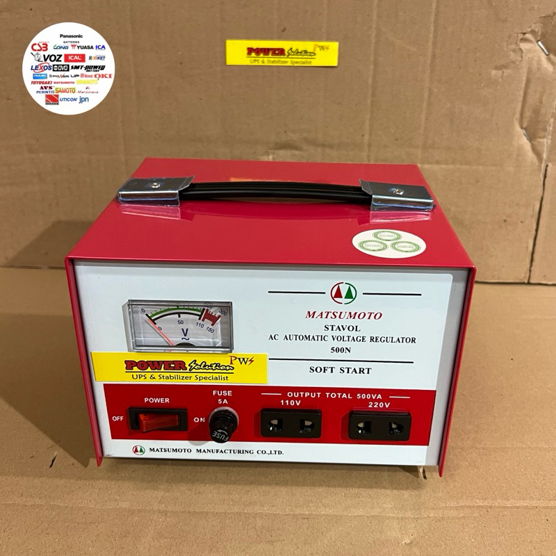 Jual Stabilizer Stavol Matsumoto 500N 500Va 500 Watt Ac Automatic ...