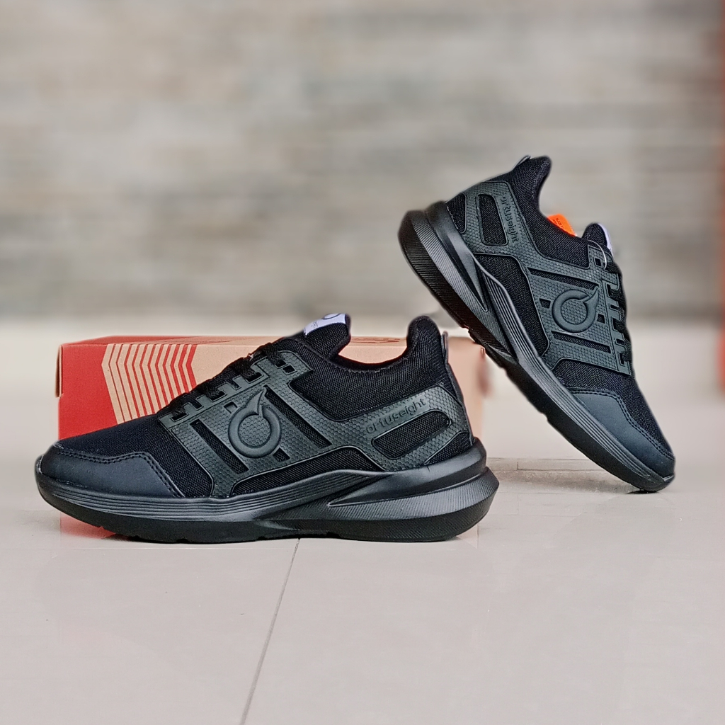 Jual SEPATU SKET FULL BLACK UNTUK RUNNING JOGGING SEPATU SERAGAM KERJA ...