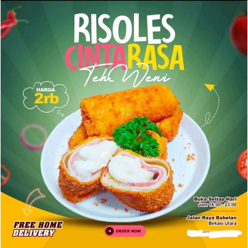 Jual Spanduk Banner Jual Risoles CUSTOM DESAIN | Shopee Indonesia