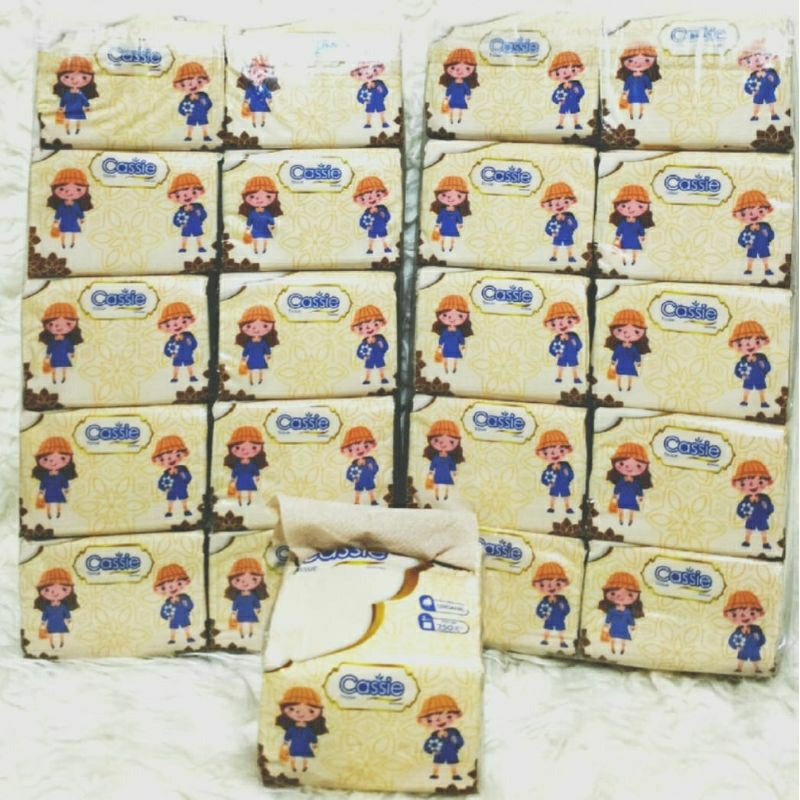 Jual | 10 PACK| Tisu Tissue Cassie Pop Up Brown Multipurpose Up to ...