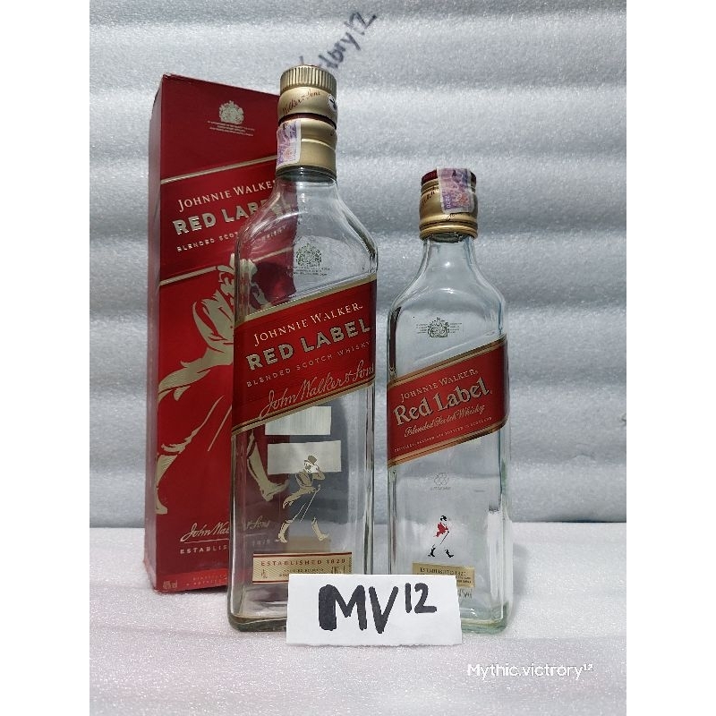 Jual Botol bekas miras Red label satu paket 2 botol | Shopee Indonesia