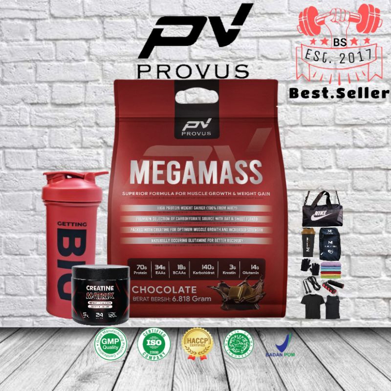 Jual PROVUS - Megamass 10lbs & 15lbs Gainer - Suplemen Penambah Berat ...