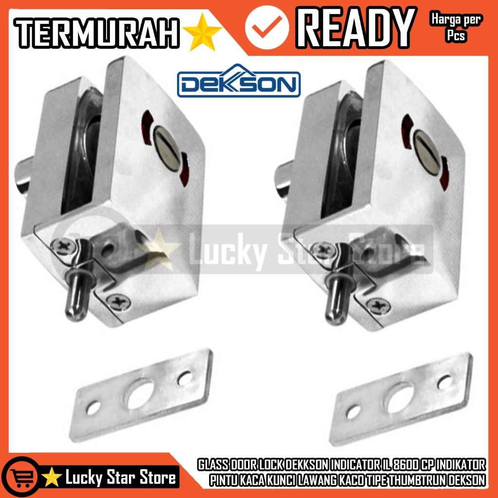 Jual Glass Door Lock Dekkson Indicator Il 8600 Cp Indikator Pintu Kaca ...