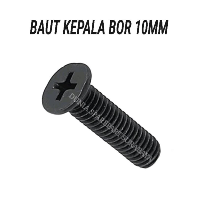 Jual Baut Ulir Kepala Bor Cordless dan listrik kepala 10mm Chuck Drat ...