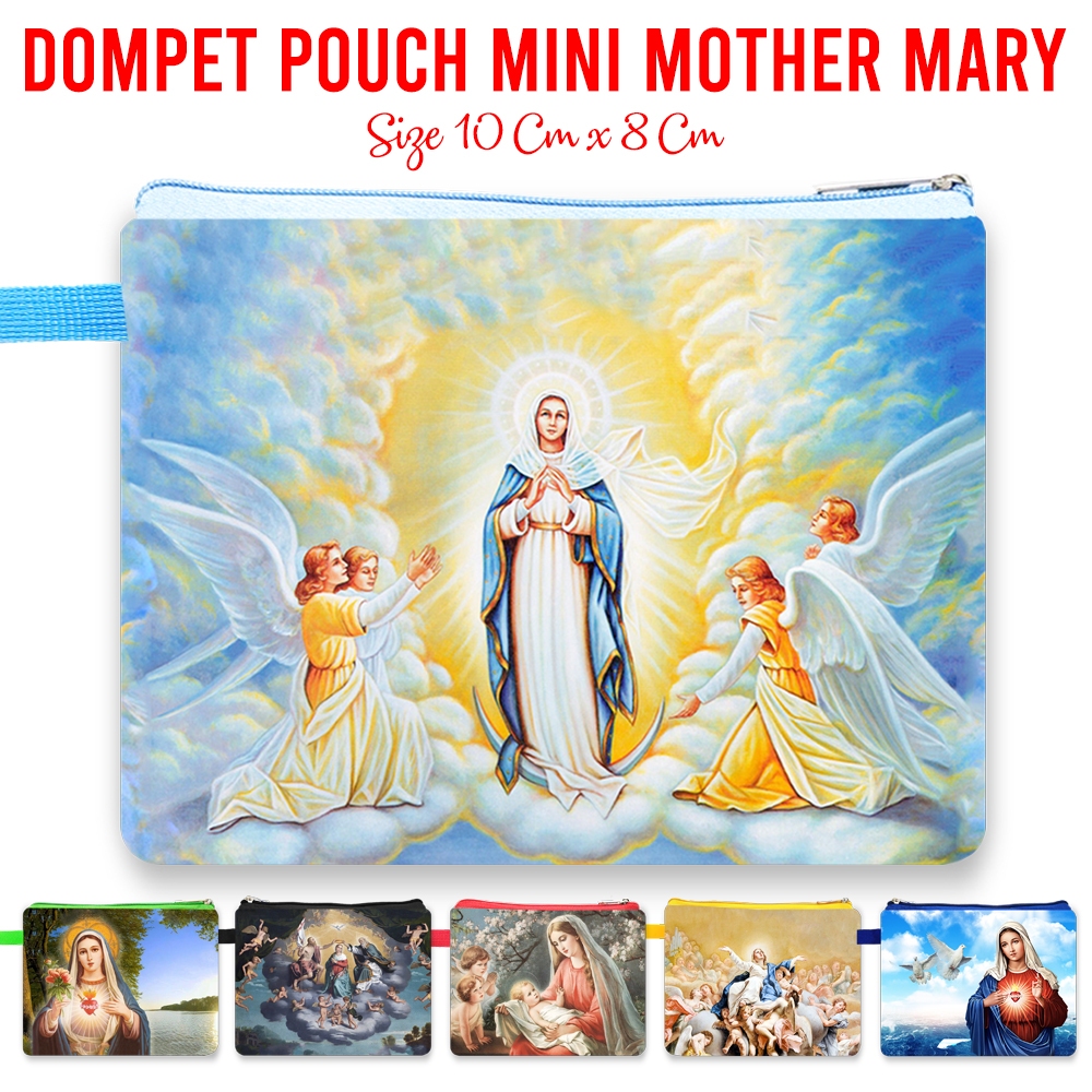 Jual Dompet Mini Pouch Bunda Maria Mother Mary Souvenir Rosario Katolik ...