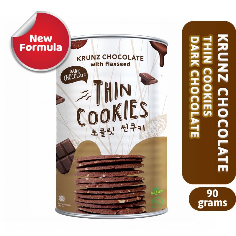 Jual WoCA Thinz Cookies Krunz Chocolate Dark Chocolate | Shopee Indonesia