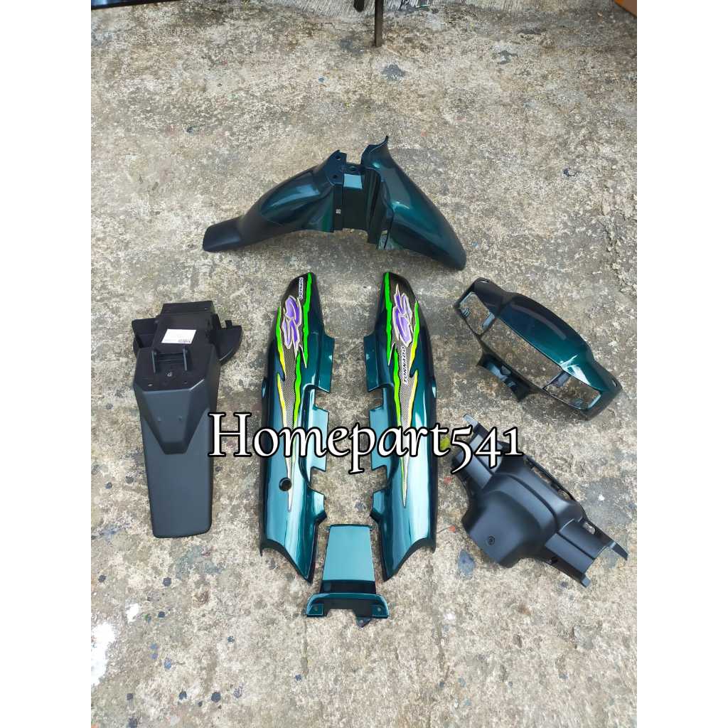 Jual PAKET BODY SUZUKI TORNADO 110 SHOGUN KEBO SET STRIPING WARNA HIJAU ...