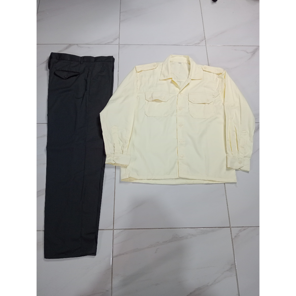 Jual Seragam PDH Satpam Cream Terbaru / Seragam PDL Satpam Cream ...