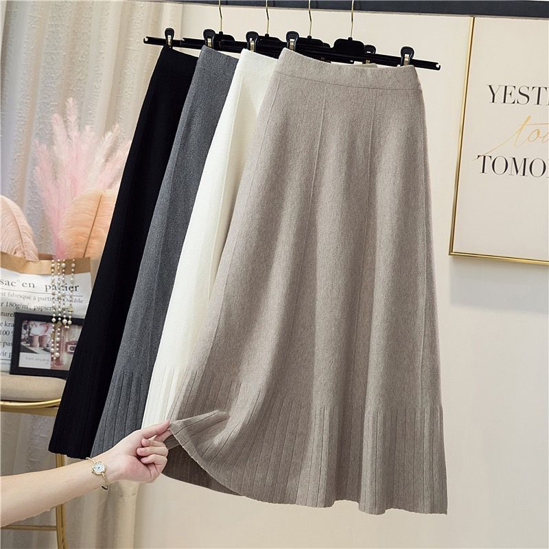 Jual BEVY ROK RAJUT IMPORT PREMIUM / ROK MAXI PANJANG | Shopee Indonesia