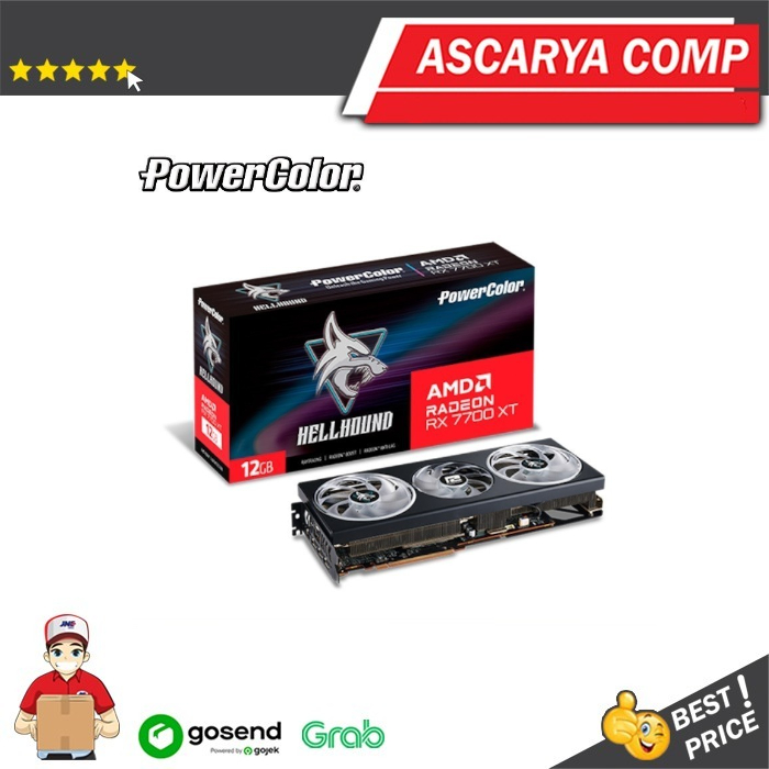 Jual POWERCOLOR RX 7700 XT HELLHOUND OC 12GB GDDR6 | Shopee Indonesia