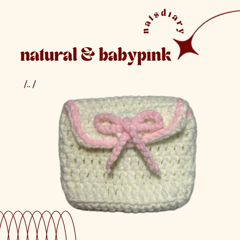 Jual (PO) RIBBON CROCHET POUCH || POUCH SERBAGUNA || DIGICAM MINI CASE ...