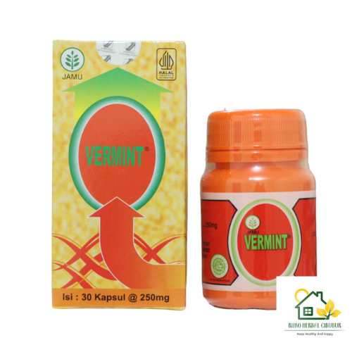 Jual VERMINT 30 Kapsul Original Kapsul Ekstrak Cacing Obat Tipes Typus ...