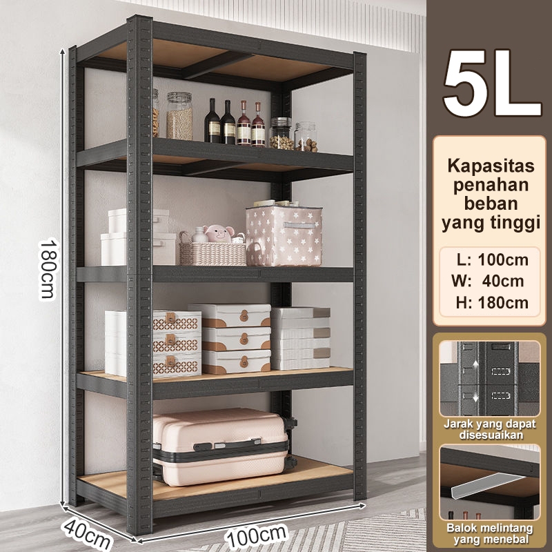 Jual Omax Rak Besi Siku 6 Susun Rak Tanpa Baut Serbaguna Boltless Rack ...