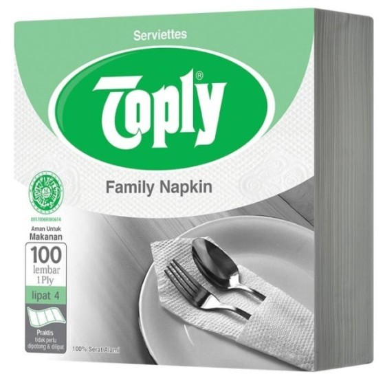 Jual Tissue Toply Family Napkin Tissue Tisu Makan Potong Food Grade ...