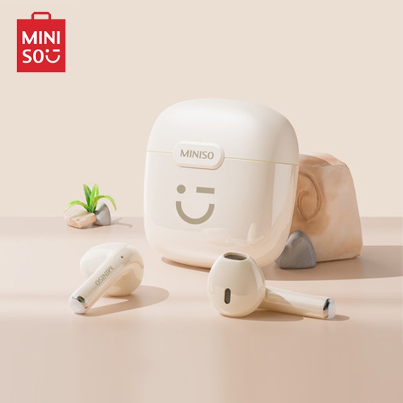 Jual MINISO M06 Wireless Bluetooth Earphone V5.3 Music Headphone Mini ...