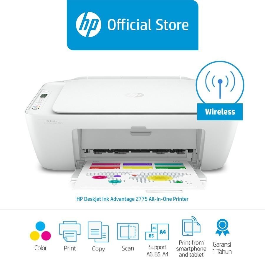 Jual PRINTER HP DESKJET INK ADVANTAGE 2775 WIRELESS PRINT SCAN COPY PRINTER | Shopee Indonesia