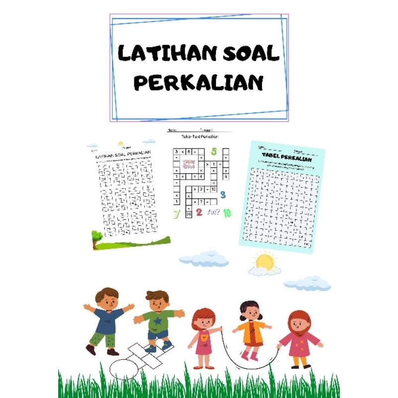 Jual Lembar Belajar Matematika Perkalian SD Printable Worksheet ...