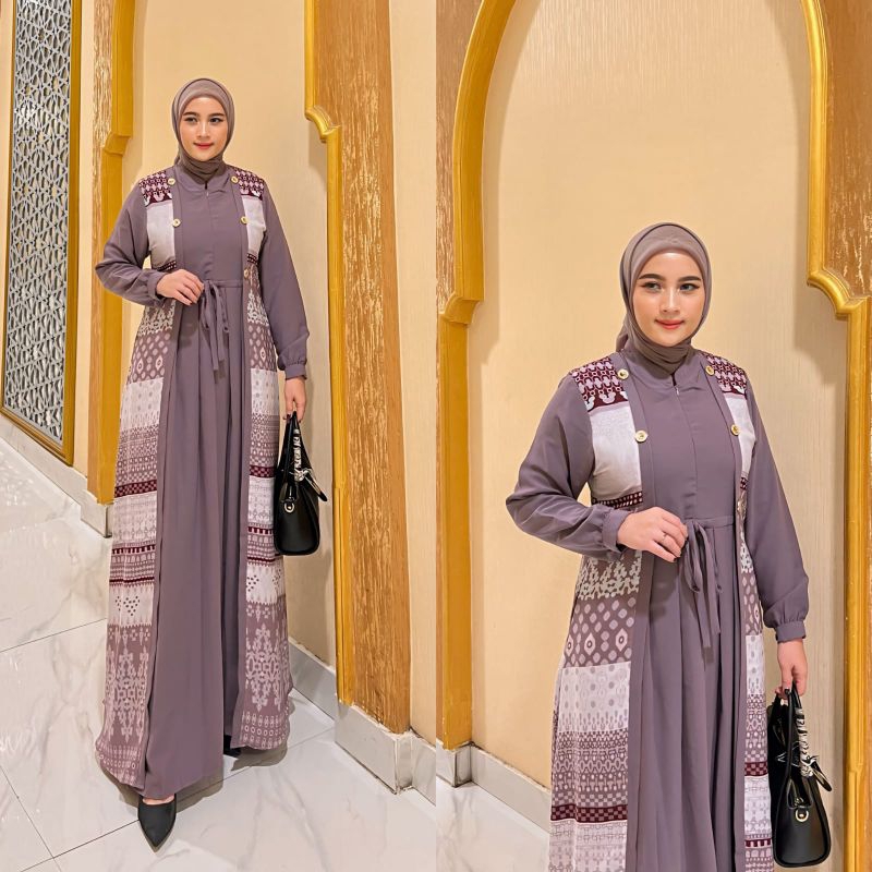 Jual COD/Talita dress by Zhafira/gamis terbaru/gamis Outer/gamis pesta ...