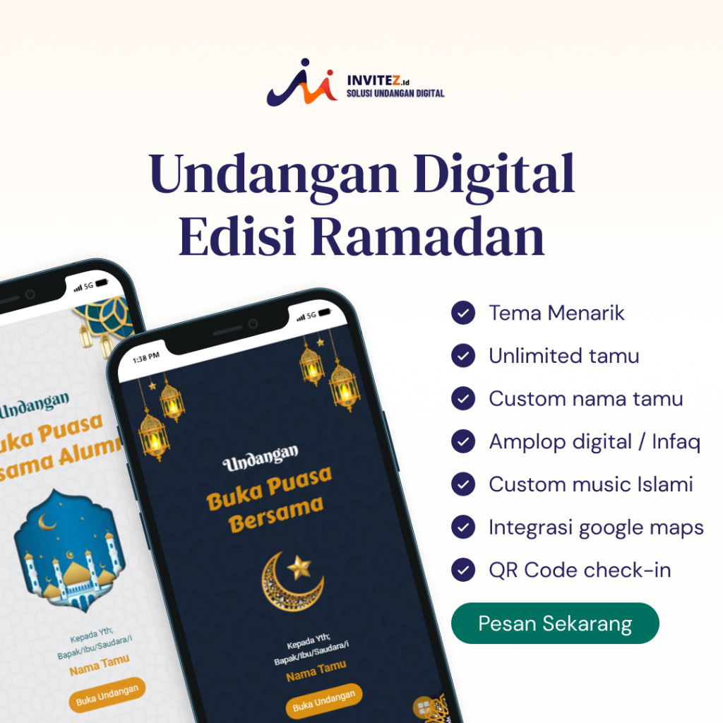 Jual Undangan Digital Buka Puasa, Open House, Dll Edisi Ramadhan ...