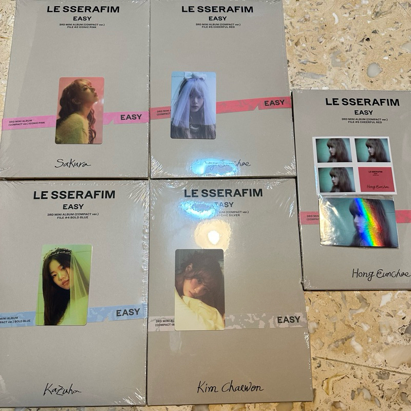 Jual LE SSERAFIM 3rd MINI ALBUM - EASY COMPACT VER SEALED POB BENEFIT ...