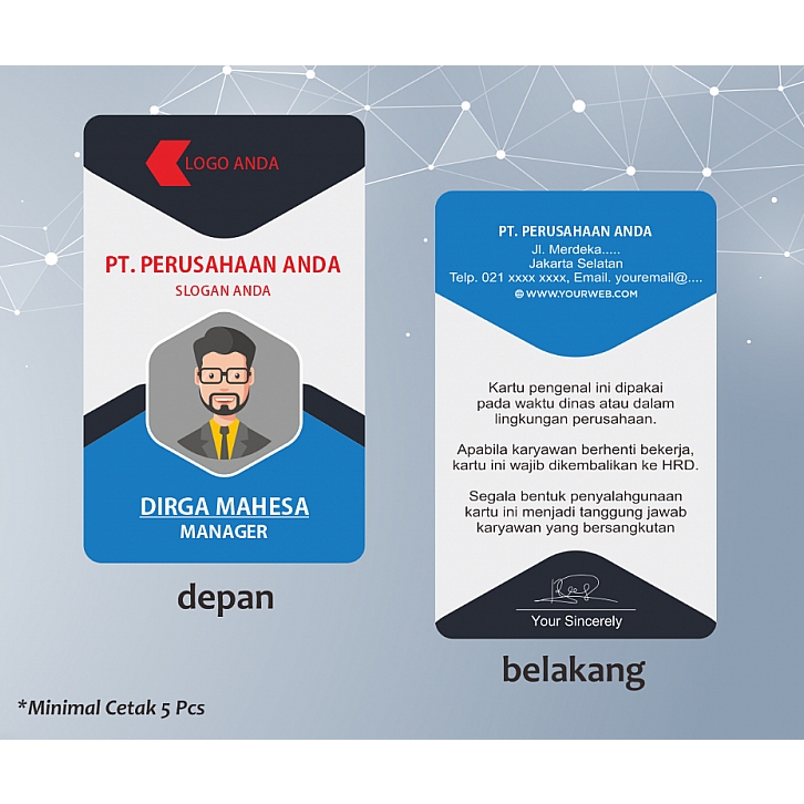Jual cetak id card custom cetak id card dan lanyard kartu anggota ...