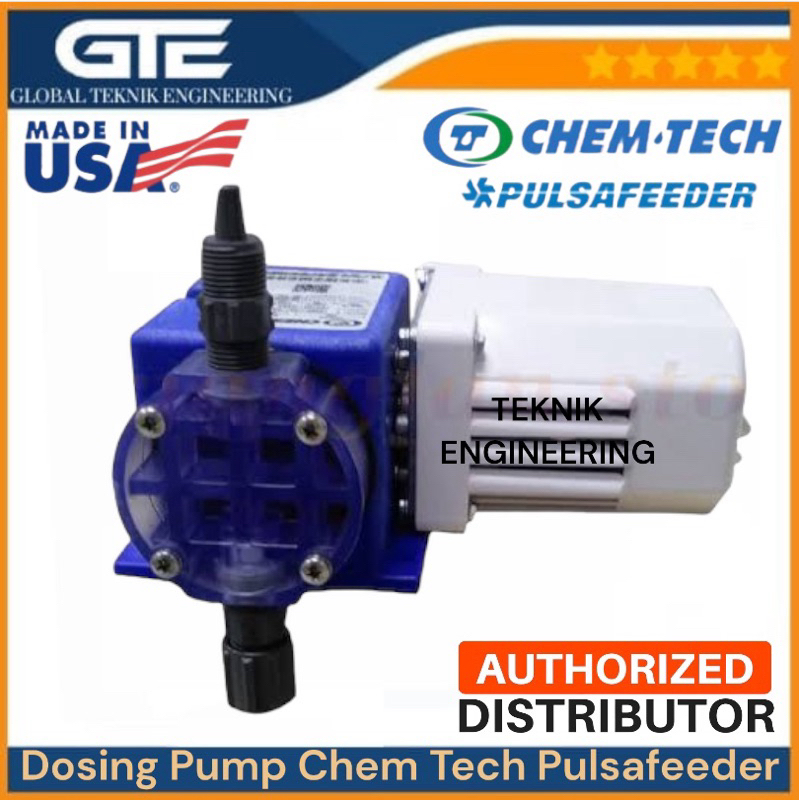 Jual Dosing Pump Chem Tech Pulsafeeder seri 100 - 007 , Kap 1 Lph 7 Bar ...