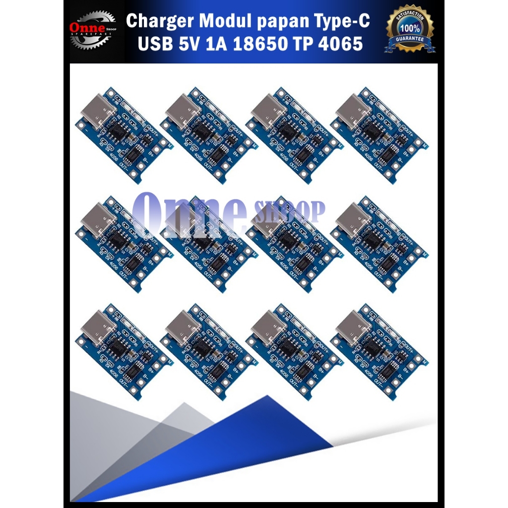 Jual TP4056 USB C 1A Lithium Charging Module with Charge | Shopee Indonesia