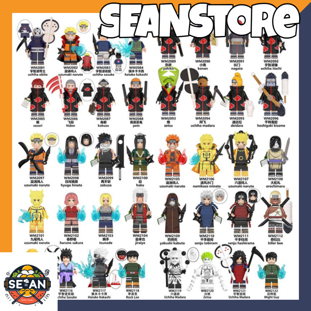 Jual Mainan Mini Figure Brick karakter naruto x boruto all character ...