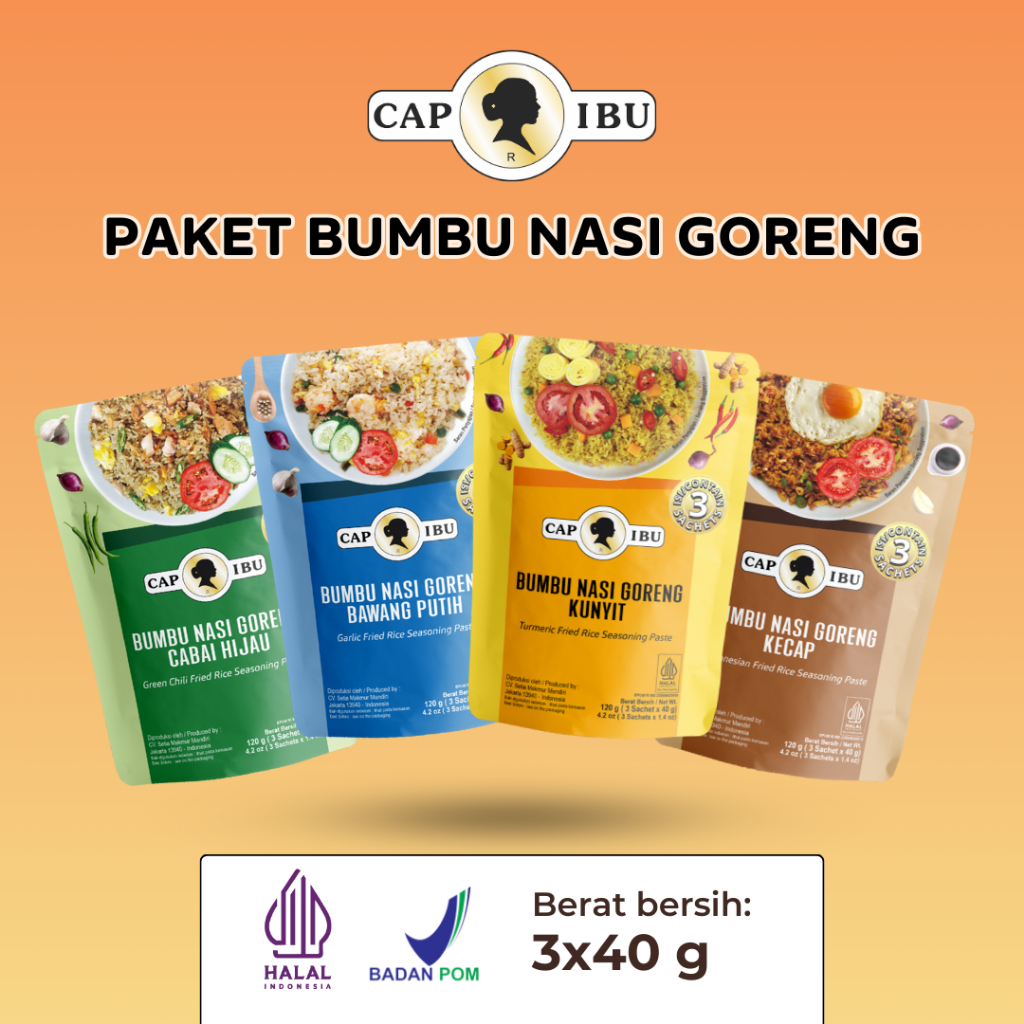 Jual CAP IBU Paket Bumbu Nasi Goreng Sachet Pouch Sachet All Variants ...