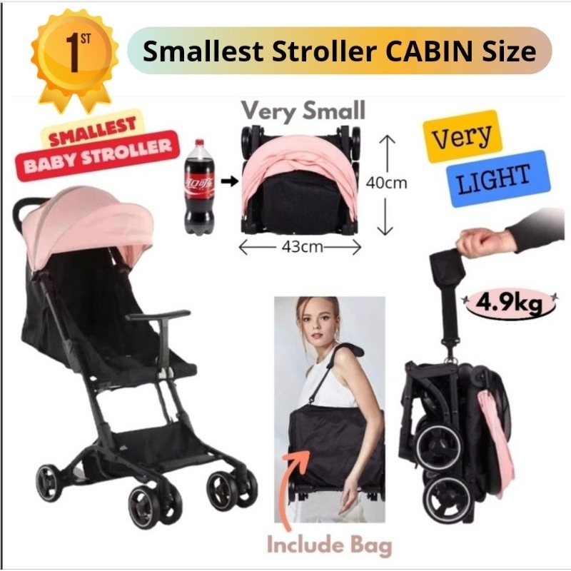 Jual Lightweight Baby Stroller Compact Cabin Size Fold Up only 4,9kg ...