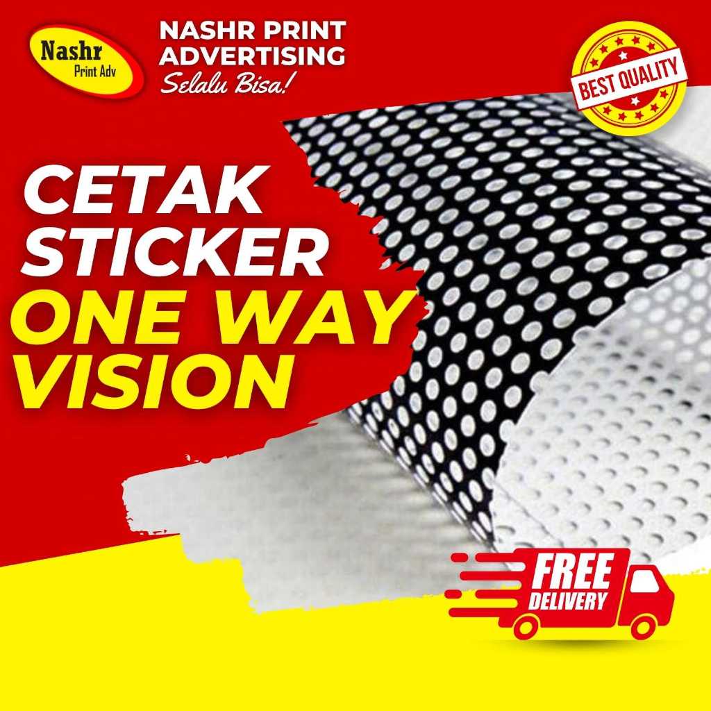 Jual CETAK STICKER ONE WAY VISION | STIKER KACA MOBIL CUSTOM | STIKER ...