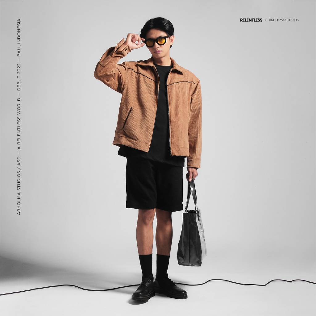 Jual Arholma Studios - Corduroy Zip Jacket 'Enfield' Hazel | Shopee ...