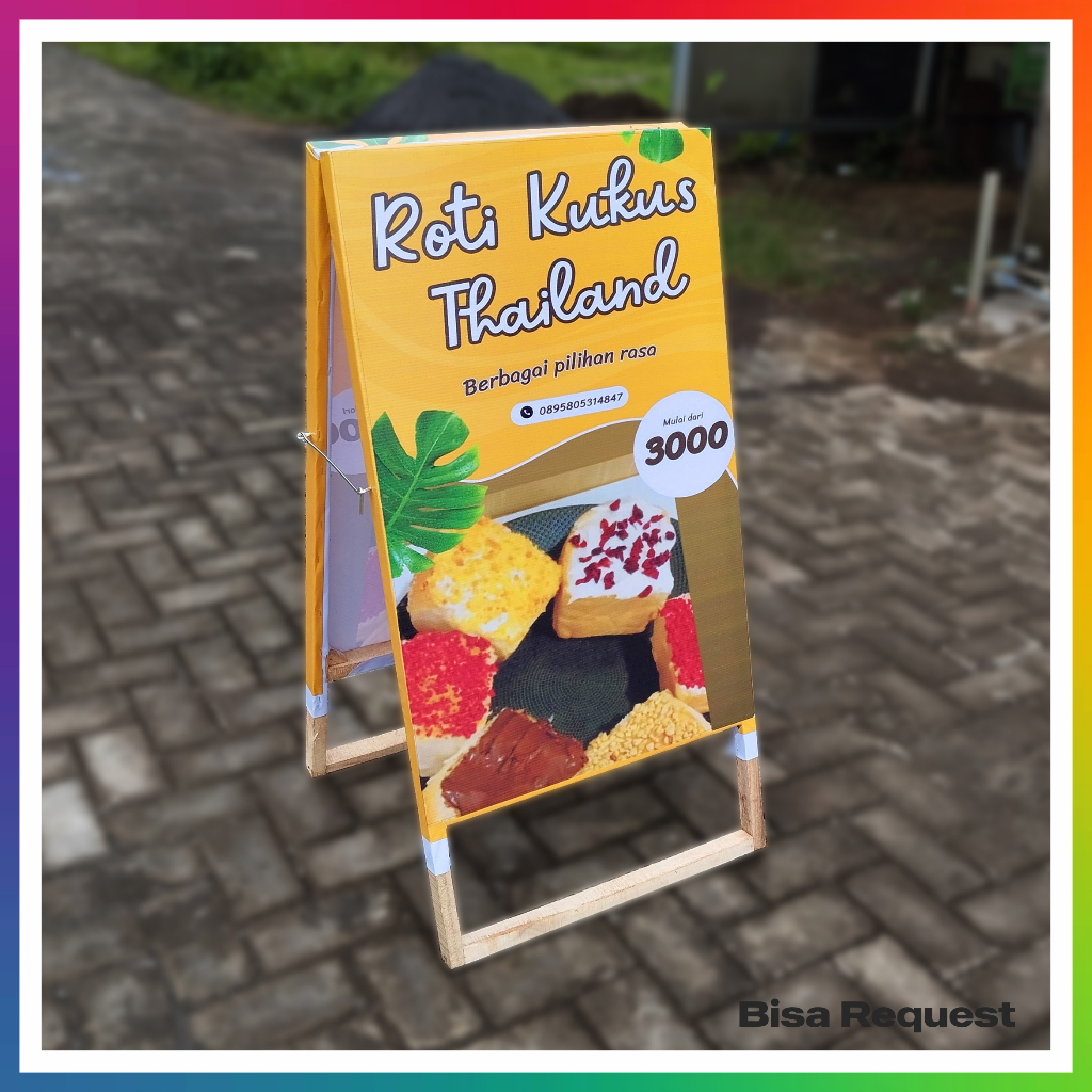 Jual Standing Banner Kayu Roti Kukus & Roti Bakar | Shopee Indonesia