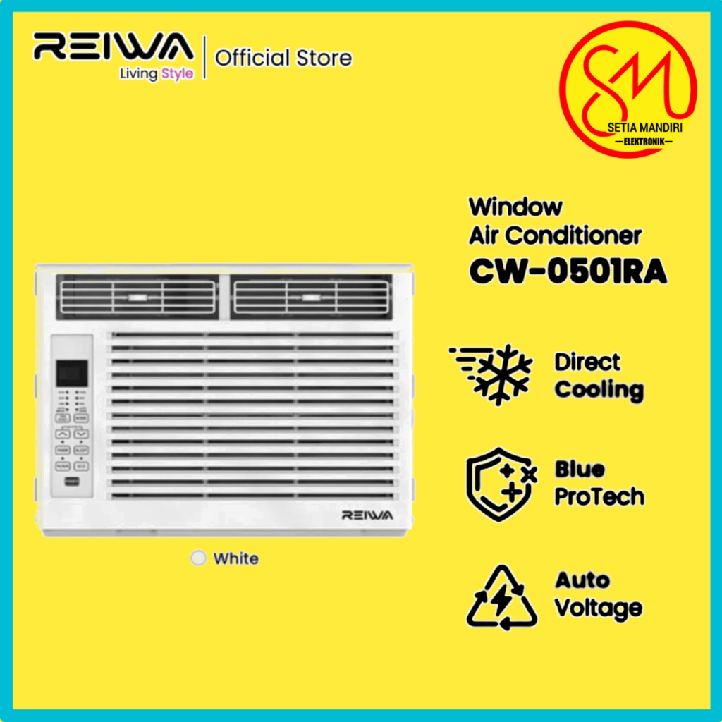 Jual AC WINDOW PORTABLE REIWA CW-0501RA Air Conditioner 0.5 1 PK AC ...