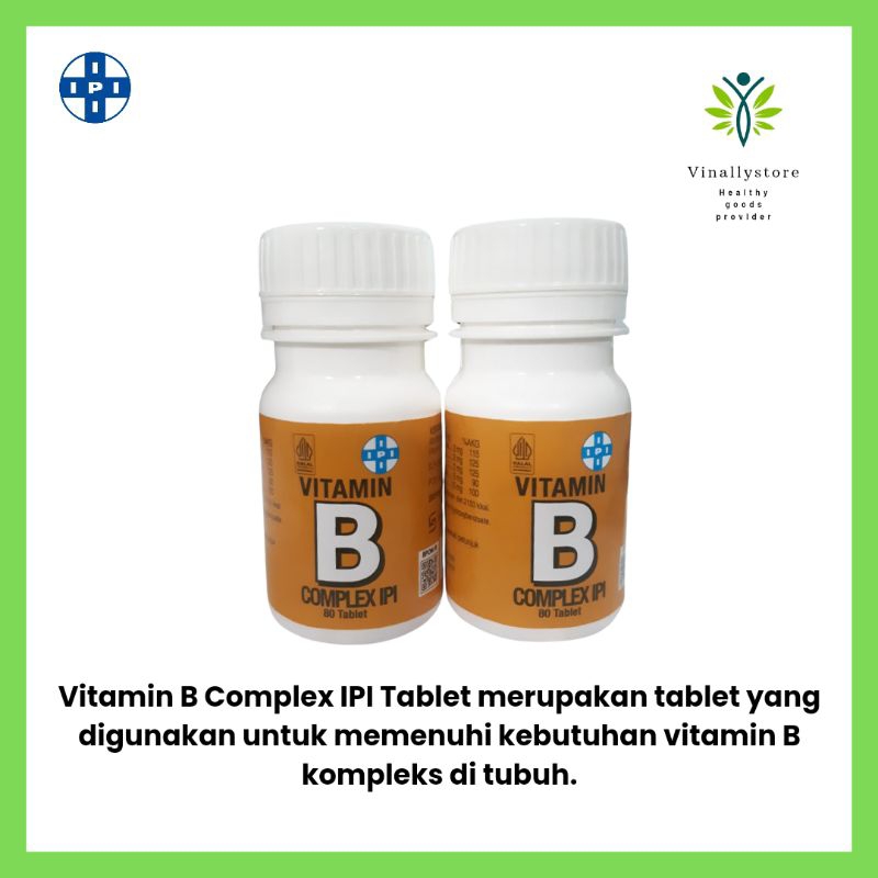 Jual VITAMIN B COMPLEX IPI Isi 80 Tablet | Shopee Indonesia