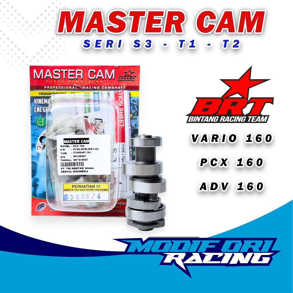 Jual Noken AS BRT PCX 160 Master CAM BRT Vario 160 PCX 160 ADV 160 Camshaft BRT S3 T1 T2 ...