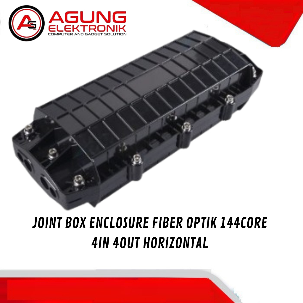 Jual JOINT BOX ENCLOSURE FIBER OPTIK 144CORE 4IN 4OUT HORIZONTAL ...