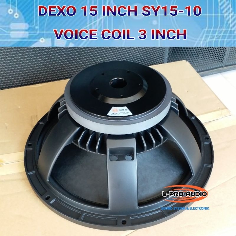 Jual Speaker DEXO 15in SY15-10 sy1510 voice coil 3in midlow | Shopee ...