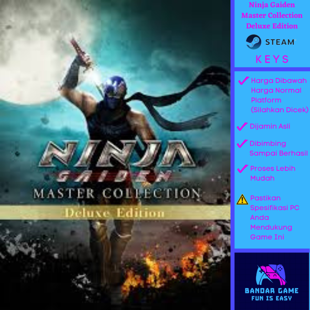 Jual Ninja Gaiden : Master Collection Deluxe Edition (2021) PC Original Steam Gift Card | Shopee ...