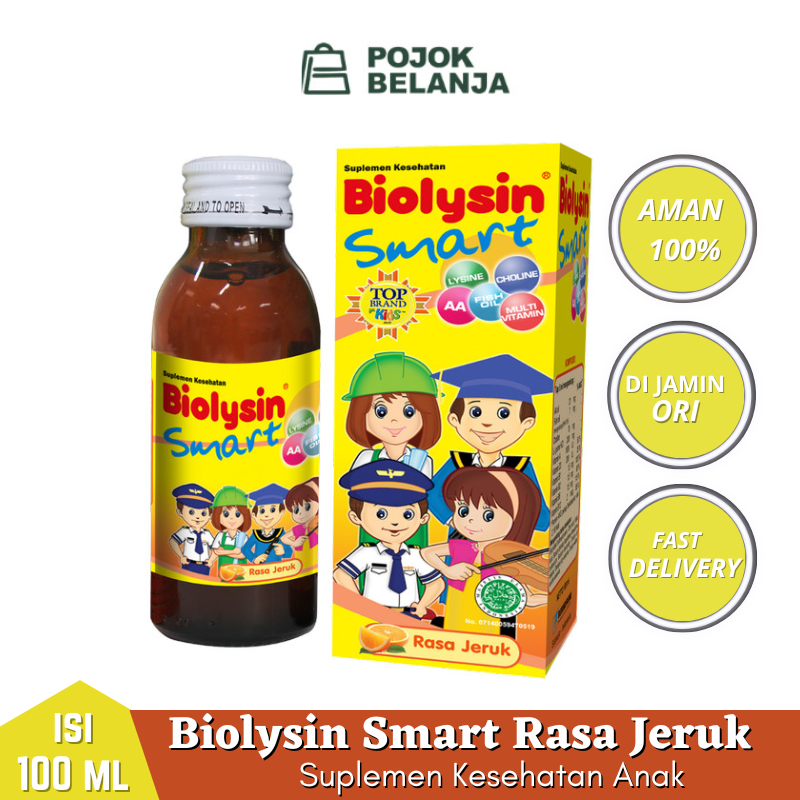 Jual Biolysin Smart Syrup 100 ML Multivitamin Anak Rasa Jeruk | Shopee ...