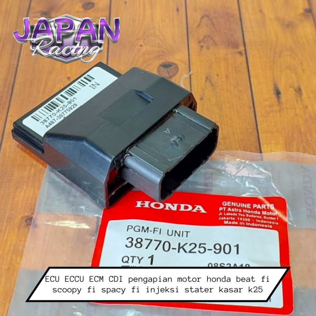 Jual ECU ECCU ECM CDI pengapian motor honda beat fi scoopy fi spacy fi injeksi stater kasar k25 ...