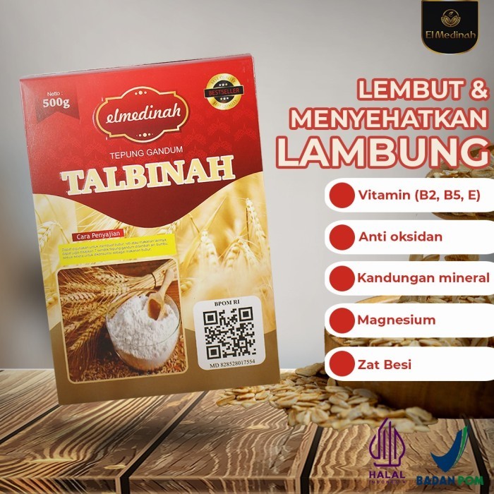 Jual Talbinah El Medinah Resep Thibb Nabawy isi 500gr | Tepung Gandum ...