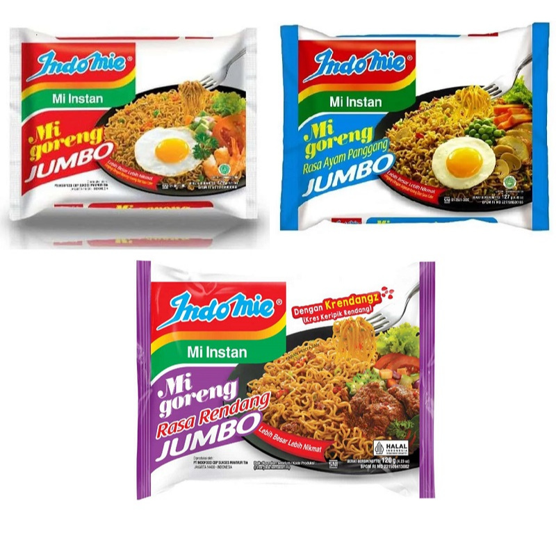 Jual INDOMIE GORENG JUMBO ALL VARIAN MIE INSTAN GORENG RENDANG AYAM ...