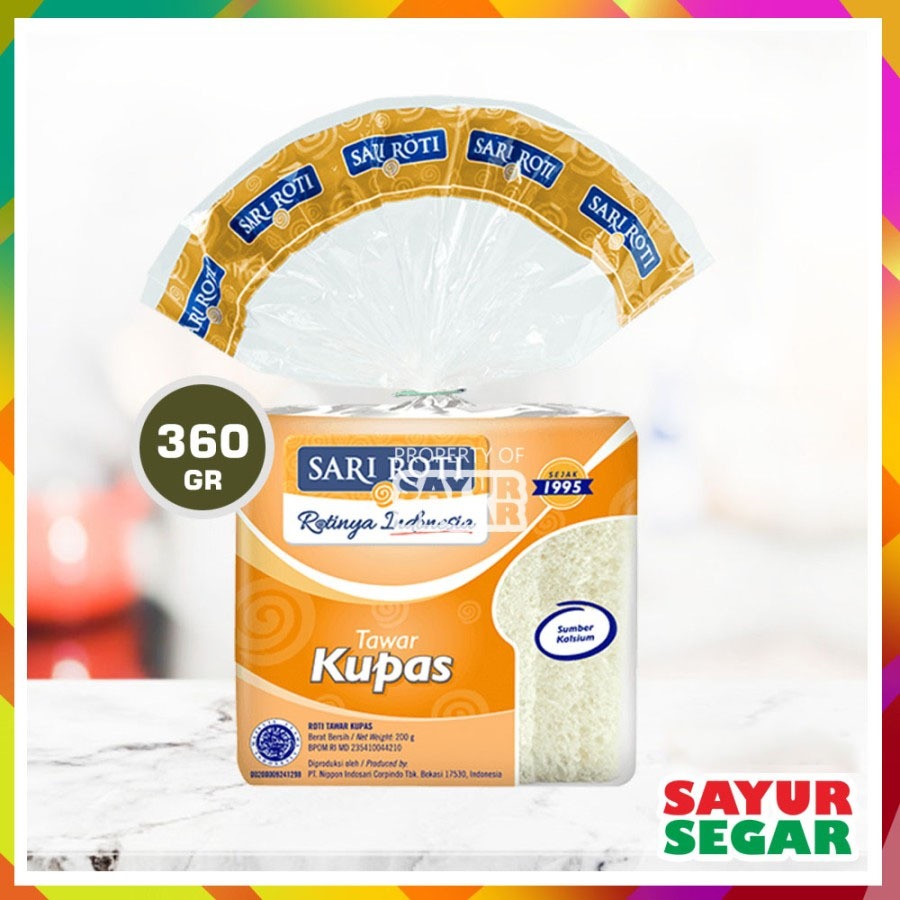 Jual Roti Tawar Kupas Sari Roti [1 Pack] 370G | Shopee Indonesia