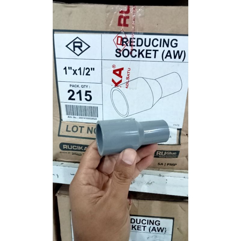 Jual REDUCING SOCKET AW 1"X1/2"/SOCK PIPA PVC RUCIKA/R SOK | Shopee ...