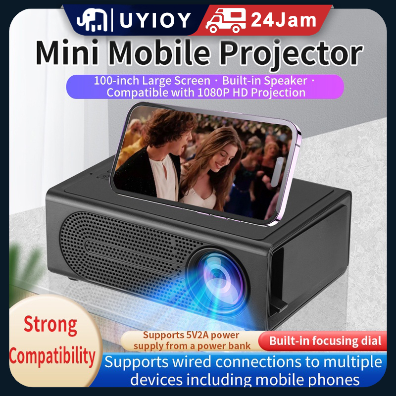 Jual Proyektor Mini LCD M200 HDMI Holder HD Dengan stereo Mini ...