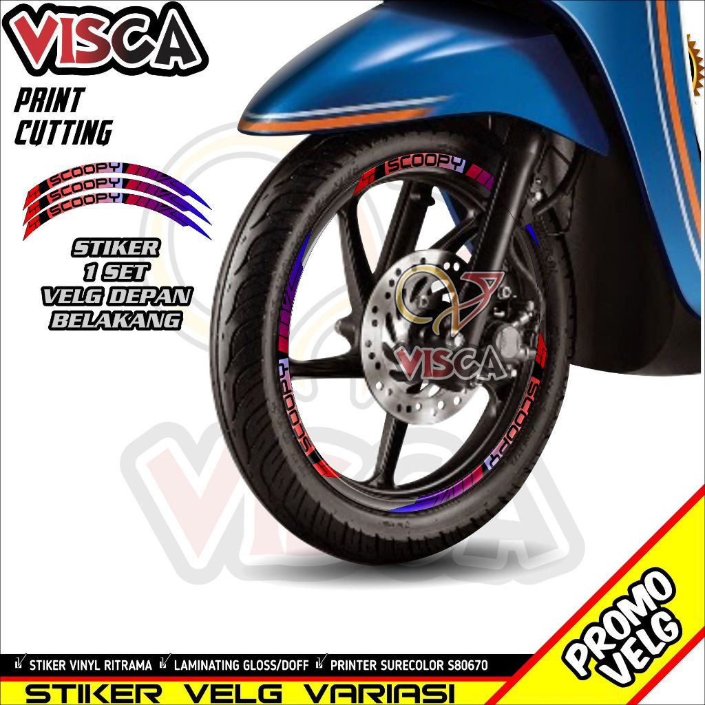 Jual Stiker Velg List Velg Motor Stiker Velg Scoopy Motif Bunglon ...