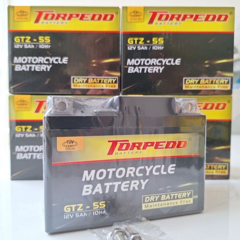 Jual Aki Motor Full Kering Murah GTZ5S Torpedo Bolt Beat Vario Vixion ...