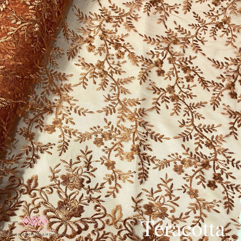 Jual Kain Tille Brokat Korea Full Payet Akar Motif ANASTASIA NEW 2024 ...